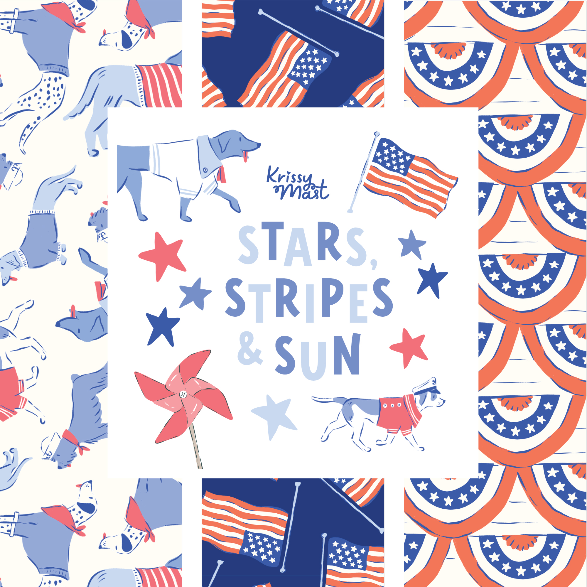 Stars Stripes and Sun | Cloud9 Fabrics